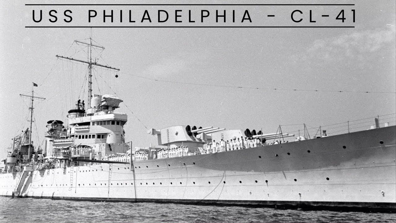 USS Philadelphia (CL-41) - YouTube