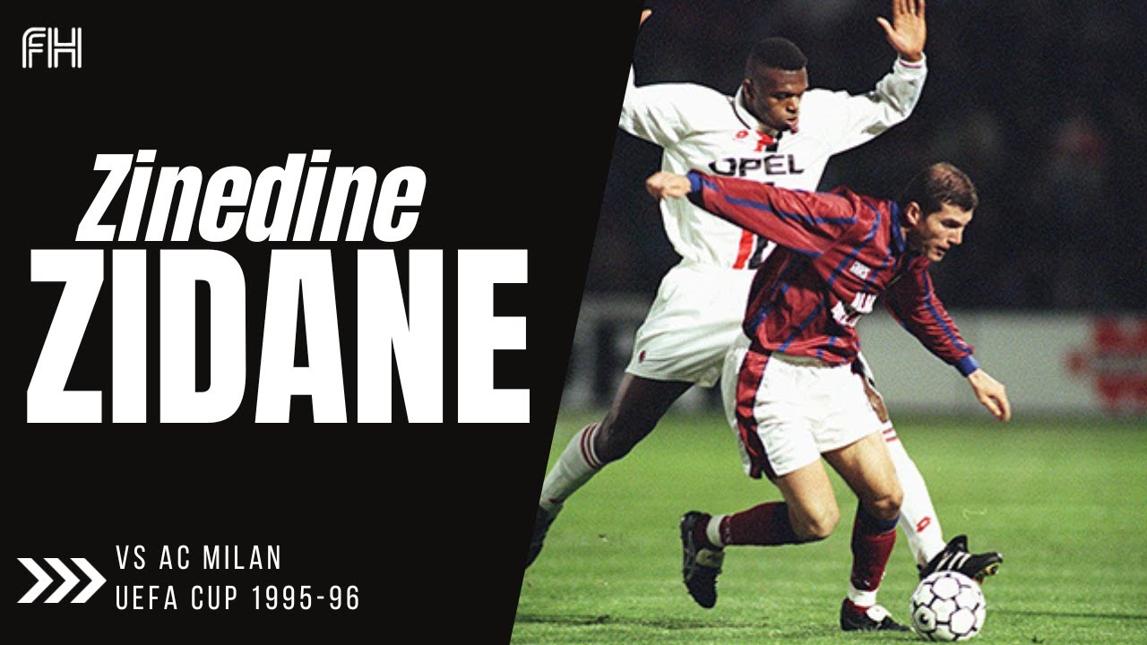 Zinedin Zidan Skills Bordeaux 3-0 AC Milan UEFA Cup 1995-96 - YouTube