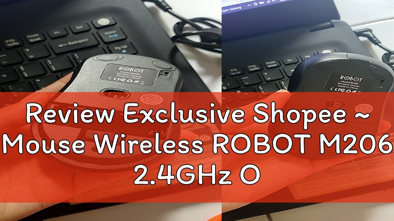 Review Exclusive Shopee ~ Mouse Wireless ROBOT M206 2.4GHz Optical ...