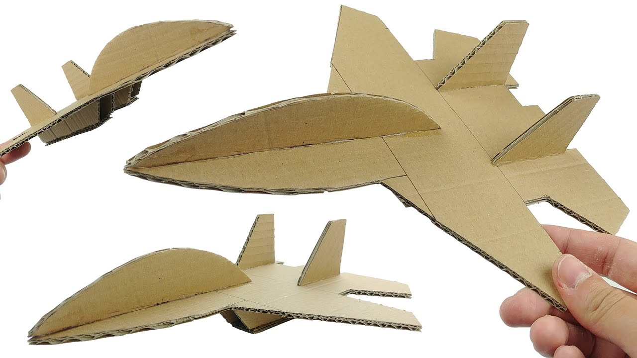 JAK ZROBIĆ SAMOLOT Z PAPIERU - MODEL MYŚLIWIEC F15 Z TEKTURY - PAPER ...