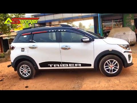 Renault Triber | roof black |cooling stickers |body stickers | break ...