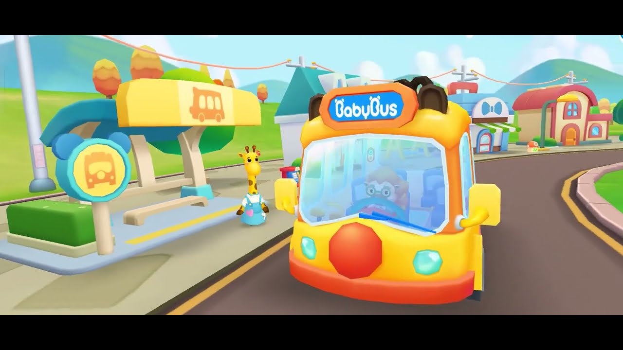 baby bus building bulldozer school bus - YouTube