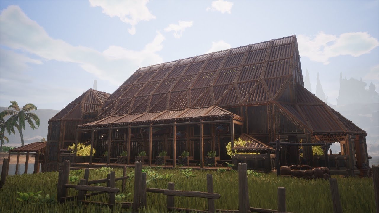 ([Conan Exiles]) Speed building "Дом с Амбаром" (House with Barn) 🦉 ...