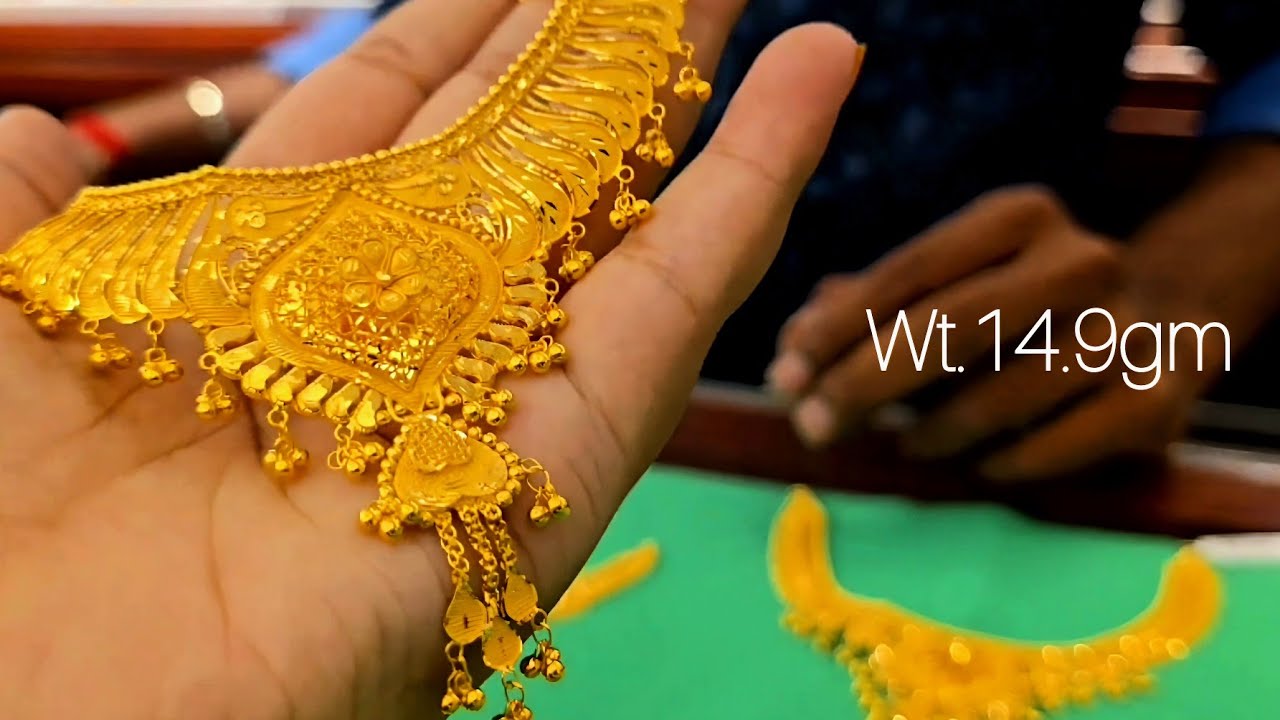 Daily wear Daily use latest 22ct Gold Trending Gold Necklace Design New ...