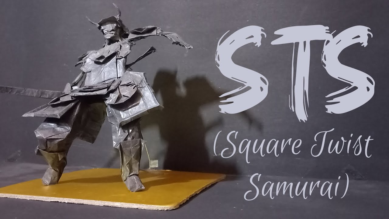 Folding The Most INTRICATE Origami Samurai I've ever made... - YouTube