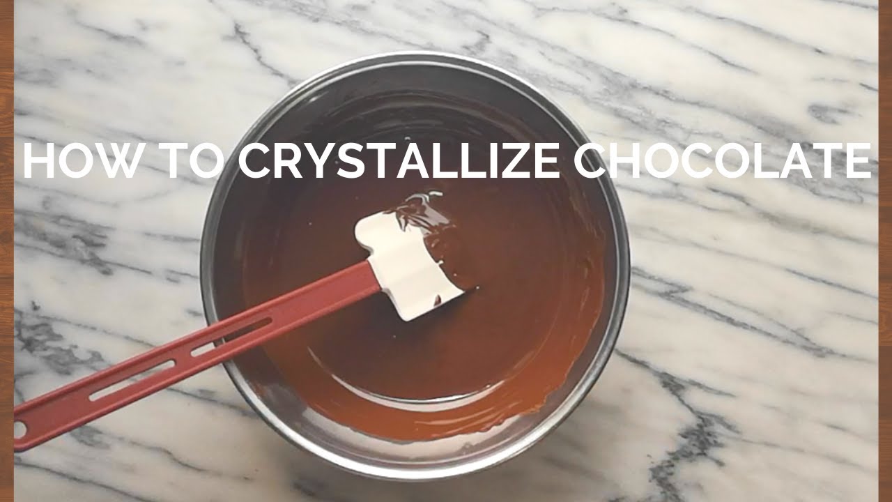 How to Crystallize Chocolate - Seed and Table Method - YouTube