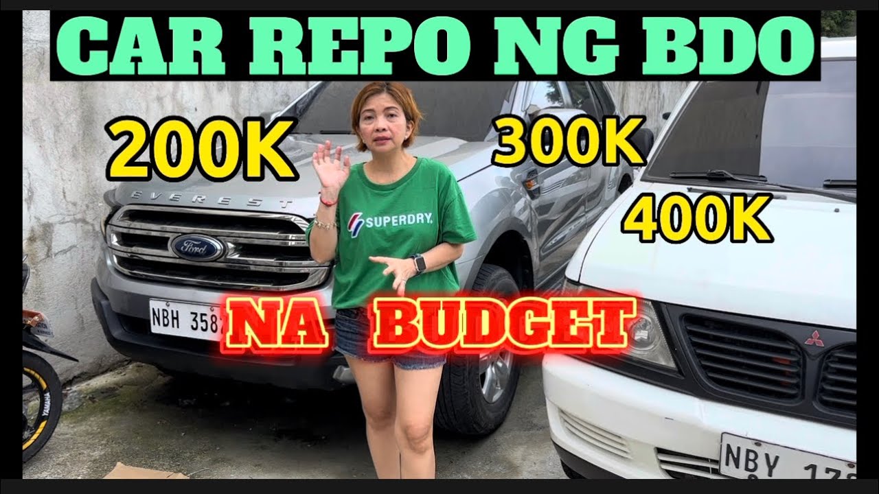 CAR REPO NG BDO 200K 300K 400K NA BUDGET #repocars #repossessedcars #repossessedcarsprices - YouTube