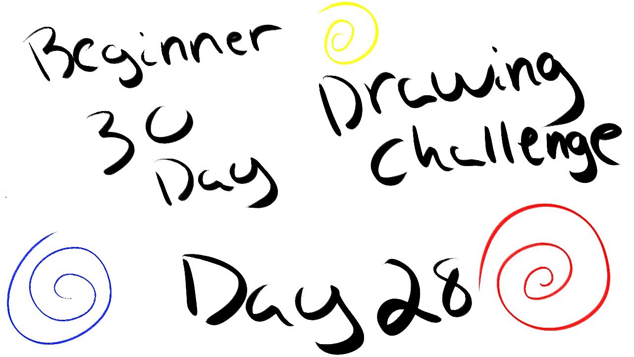 Beginner 30 day Drawing challenge - Day 28 - YouTube