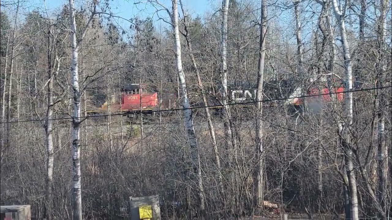 CN 3091 S775 Power Move Departure at West Ladysmith on 3-11-25 - YouTube
