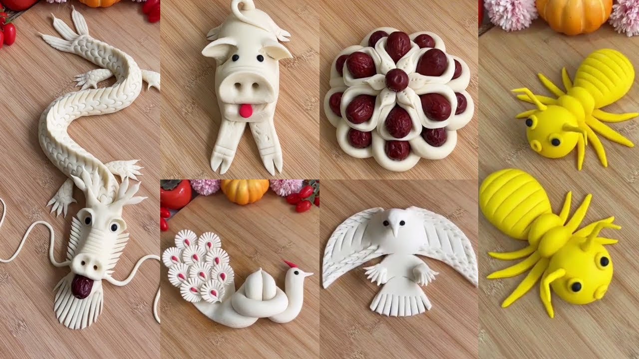 Chinese Pastry - Fancy Steamed Buns! The Chinese Dragon Is Lifelike ...