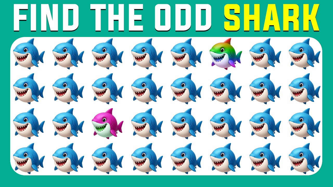 Find the ODD One Out - Sea Edition! 🐬🐚🦑| Easy, Medium, Hard | 40 levels ...