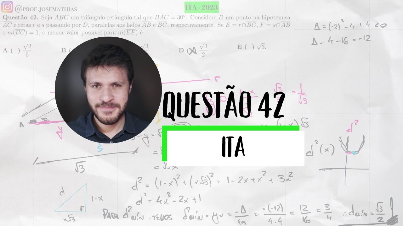 ITA | Vestibular 2023 - Questão 42 - YouTube