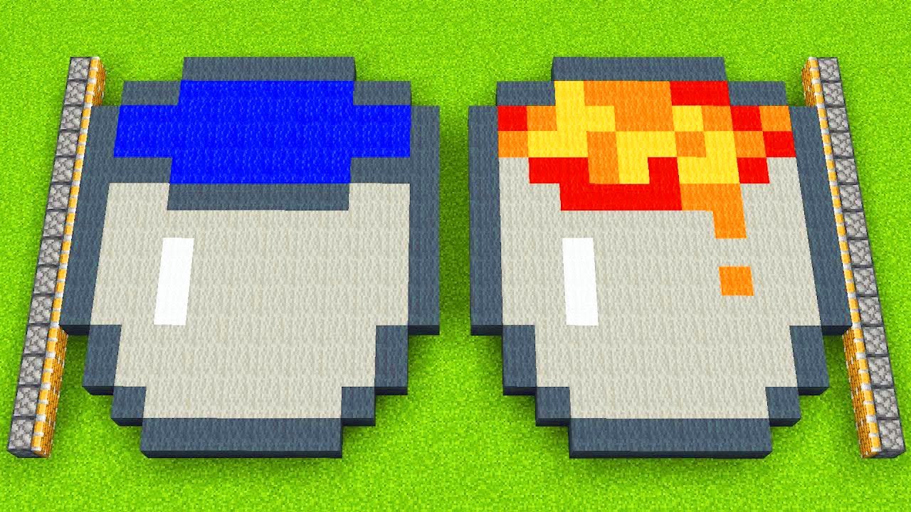 water bucket + lava bucket = ??? - YouTube