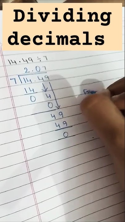 How to divide decimals || Class 7 || @study circle - YouTube