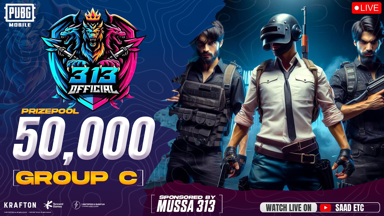 50k PRIZEPOOL 🏆 | 313 OFFICIAL TOURNAMENT | GROUP C | DAY 3 - BY SAAD ...