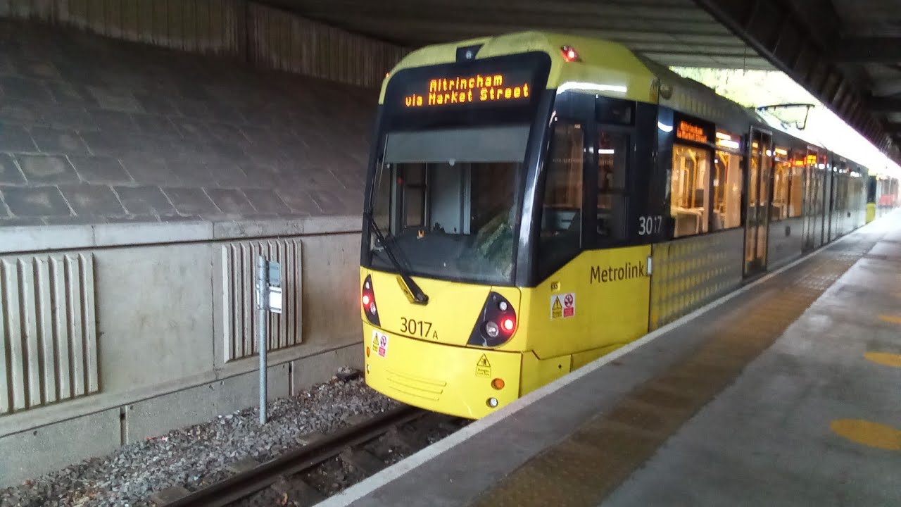 Riding a Metrolink tram from Manchester Victoria to Bury - YouTube