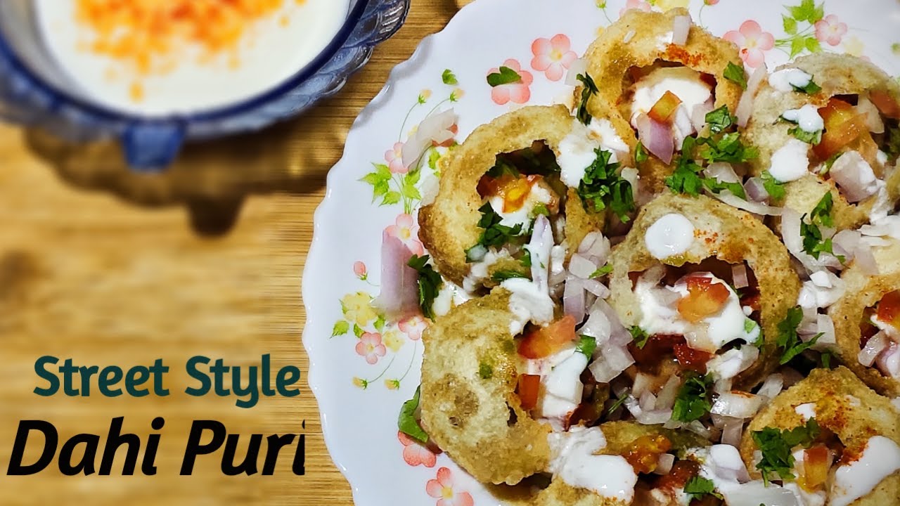 Dahi Puri Recipe / How to Make Dahi Puri at Home / Dahi Puri Street ...