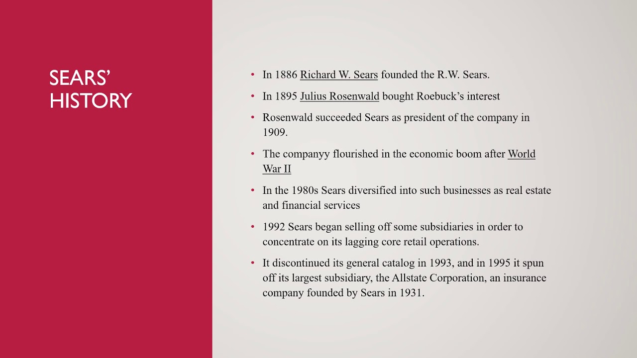 ORGANIZATIONAL DEVELOPMENT FOR Sears, Roebuck & Company - YouTube