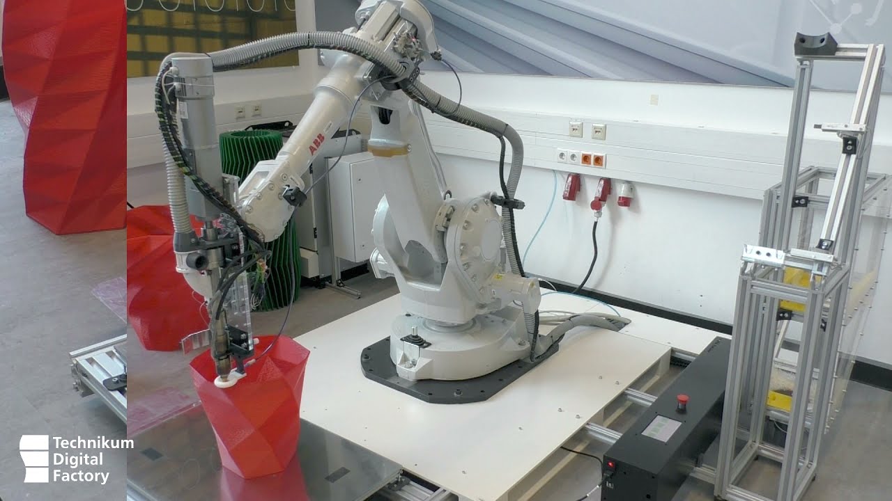 Robot based and large scale additive manufacturing - YouTube