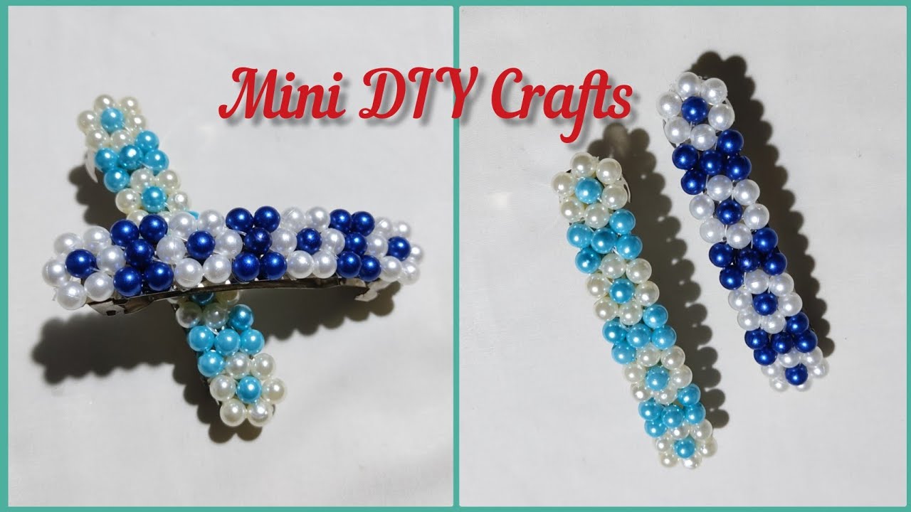 How to make Hair Clip | Hair accessories | beaded hair clip |#diy - YouTube