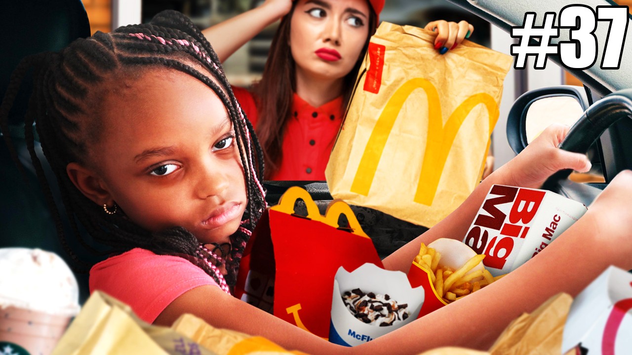She ATE AT Every DRIVE THRU in a Day - YouTube