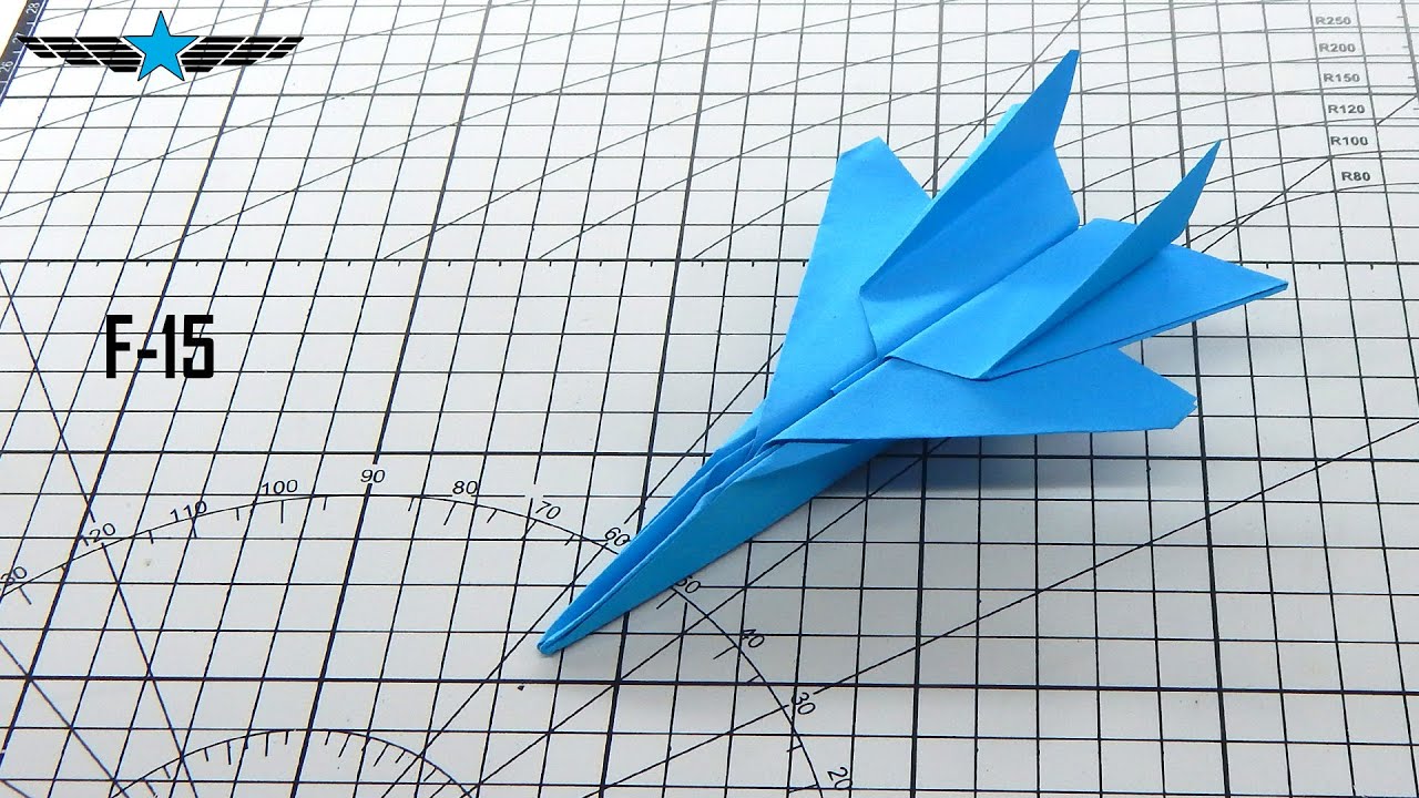 How to Make an F-15 Eagle Fighter Jet from a Single Sheet of Paper ...