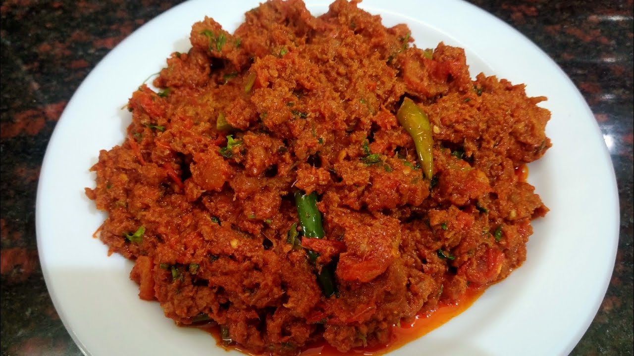 Hyderabadi kuchla hua tamatar gosht fry recipe || by taste the best ...