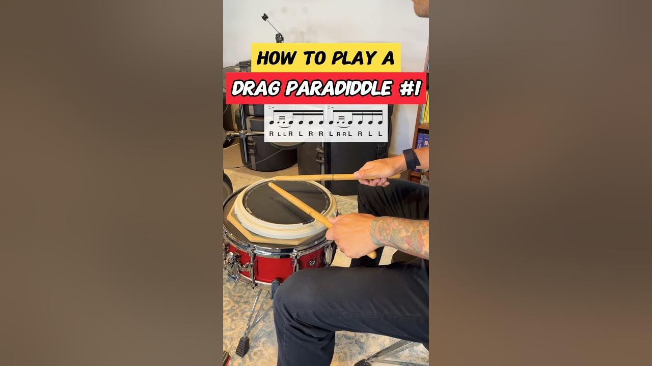 How to play a DRAG PARADIDDLE! #drums - YouTube