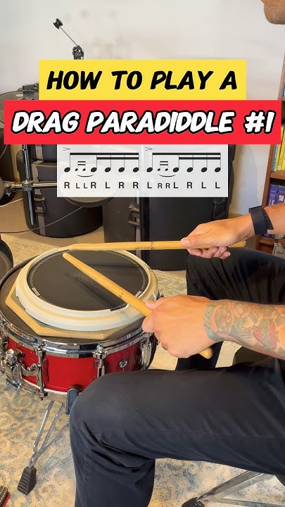 How to play a DRAG PARADIDDLE! #drums - YouTube