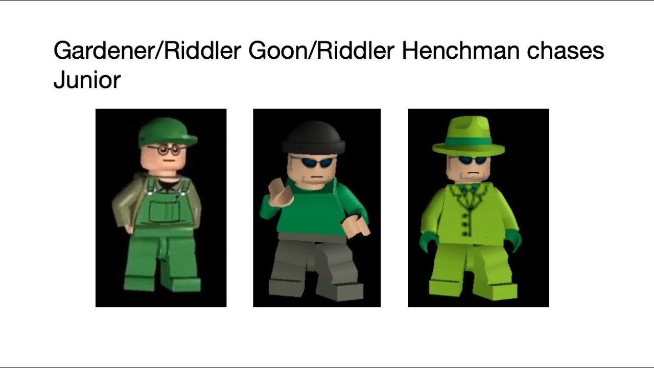 Gardener/Riddler Goon/Riddler Henchman chases Junior - YouTube