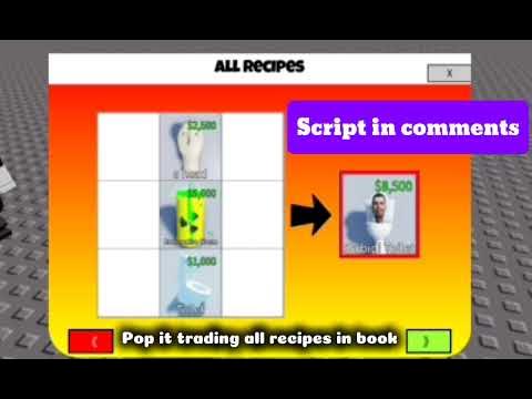 Pop it trading All recipes script | See all recipes in book ️ - YouTube