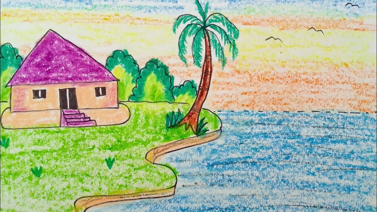 Art For Kids||Art For Kids hub Landscape||Drawing Video|| - YouTube