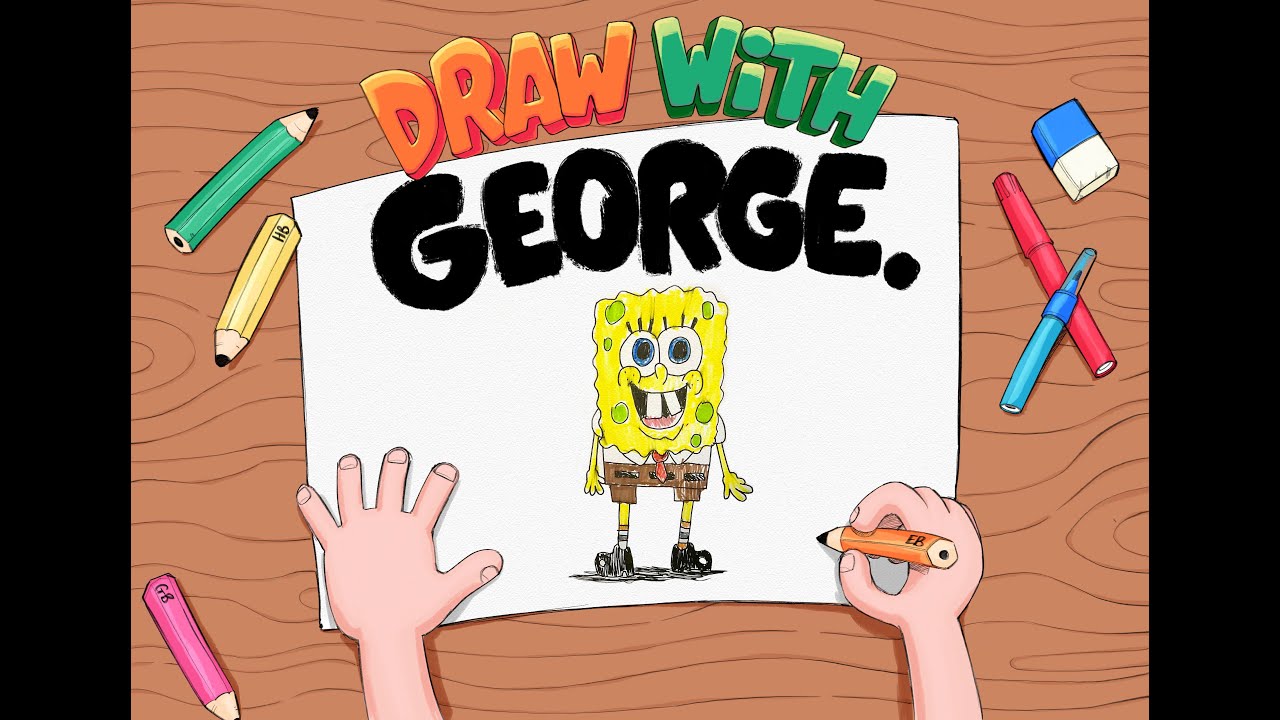 How to draw Spongebob Squarepants - Draw with George episode 7 - YouTube