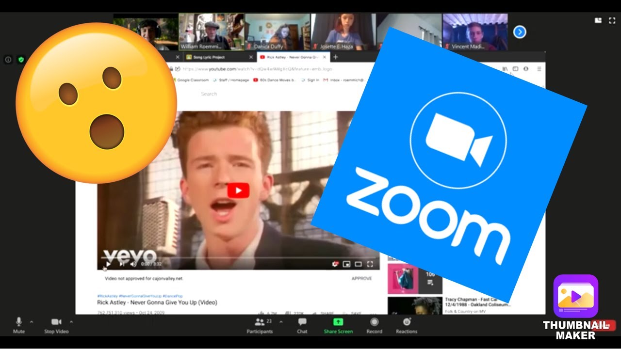 Rick Rolling my Entire Class on Zoom - YouTube