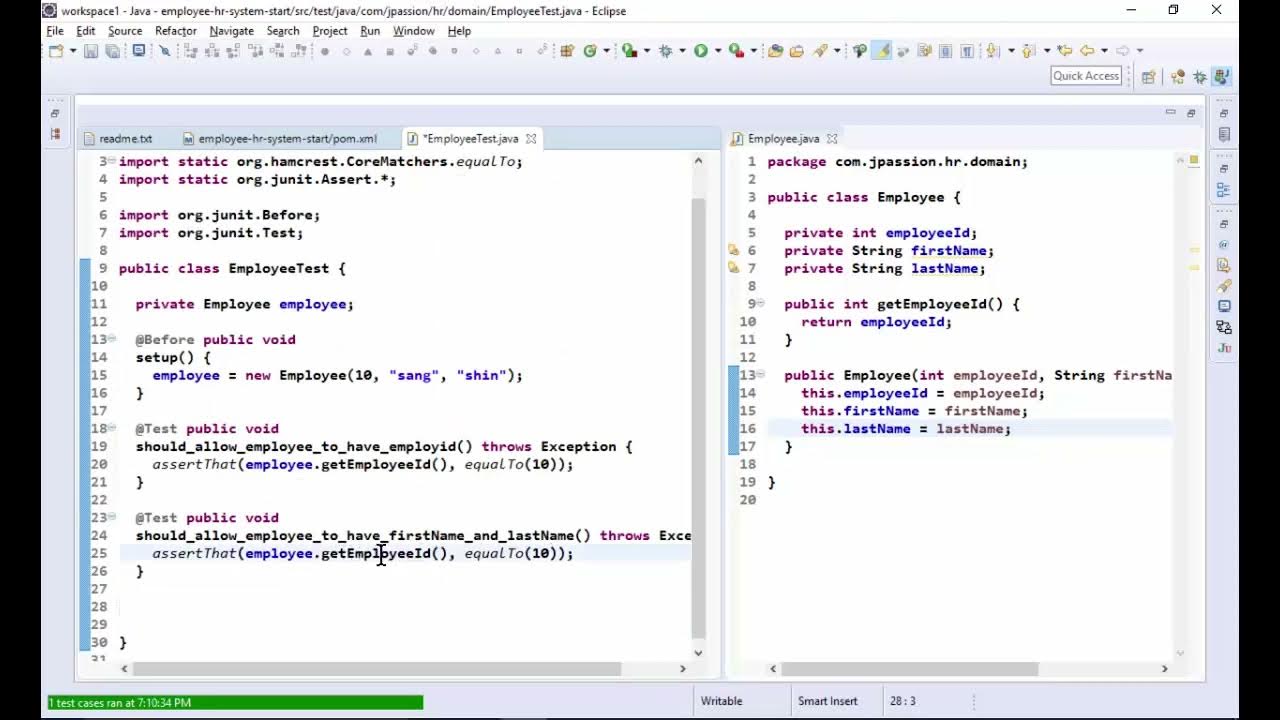 Java Object Oriented Programming Example Code 1 Part 1 - YouTube