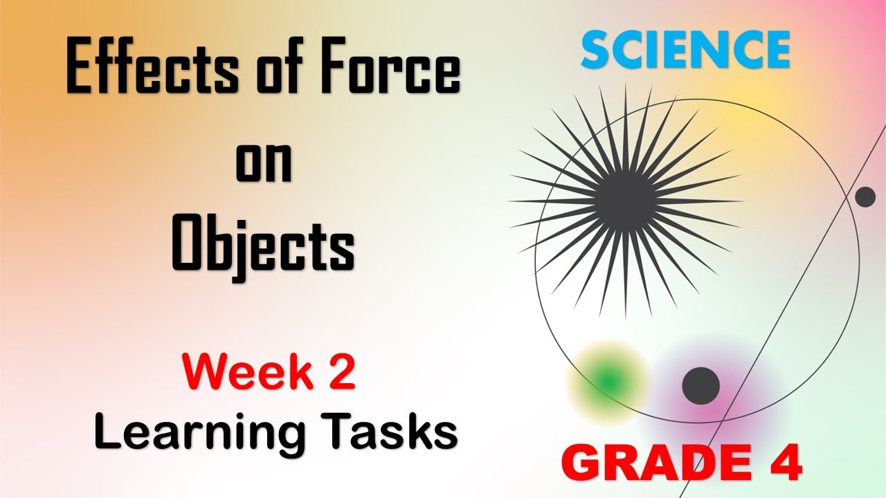 SCIENCE 4 QUARTER 3/WEEK 2 LEARNING TASKS/SIMPLIFIED - YouTube