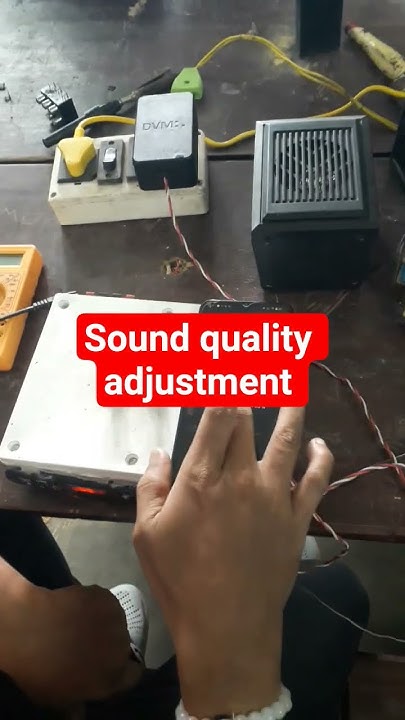 Sound quality adjustment | electronics trainning - YouTube