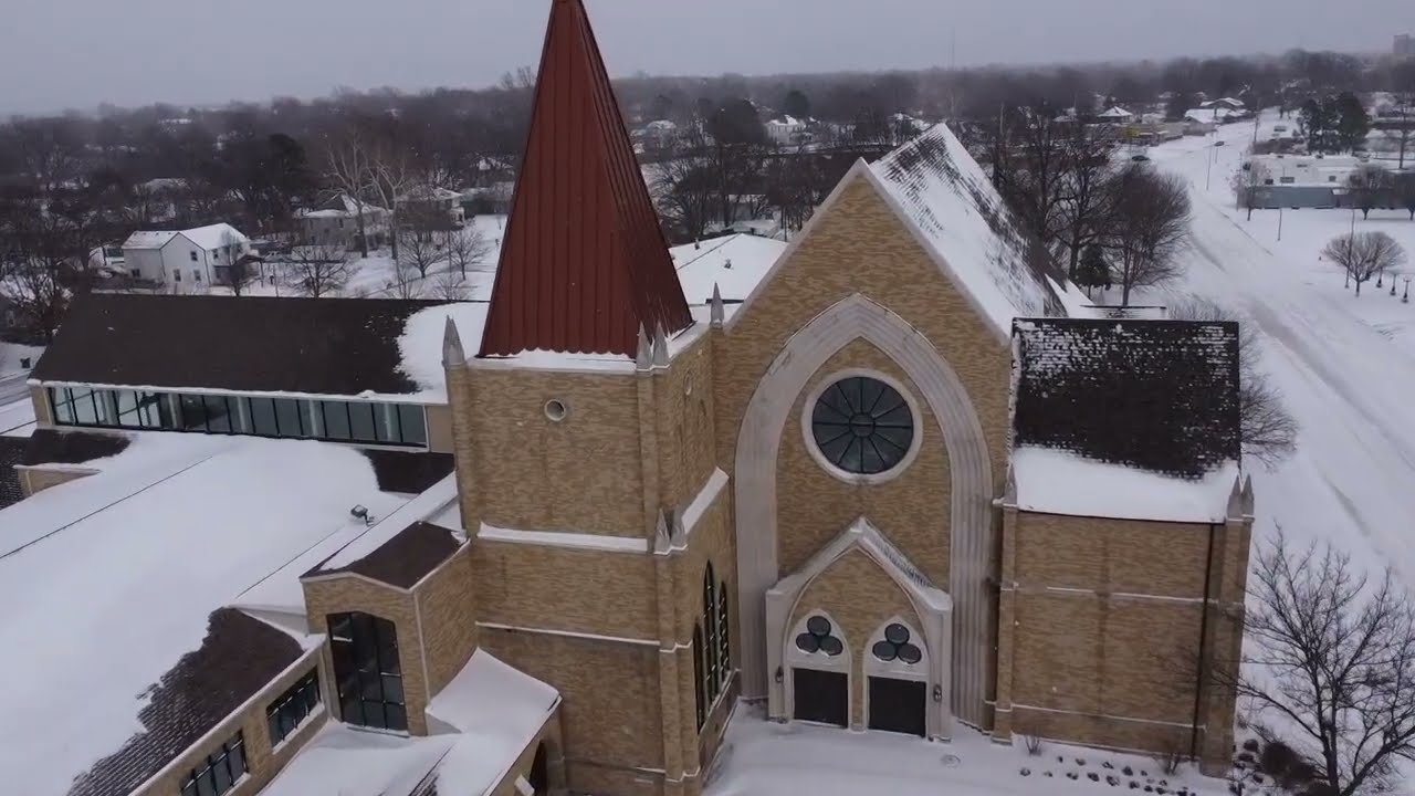 Snowy Downtown Muskogee, OK - Drone Video - DJI Mini 2 - YouTube