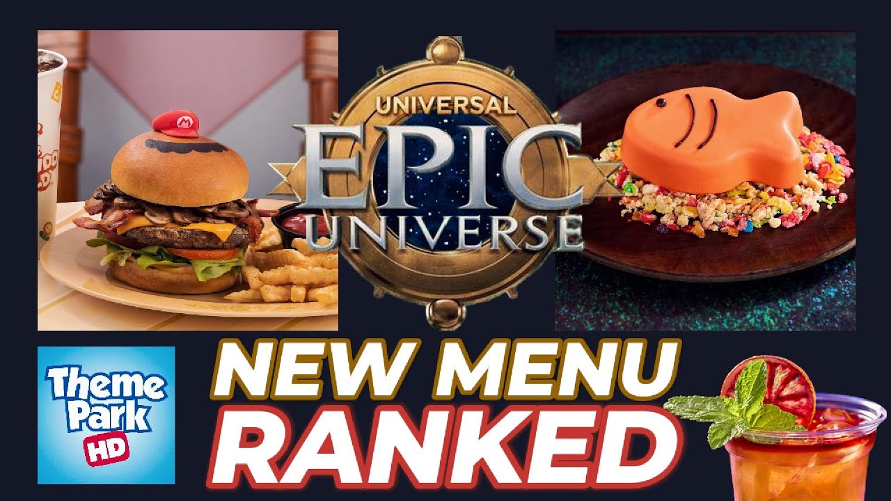 Epic Universe New Menu RANKED | The Best of Food & Drinks | HUGE ...