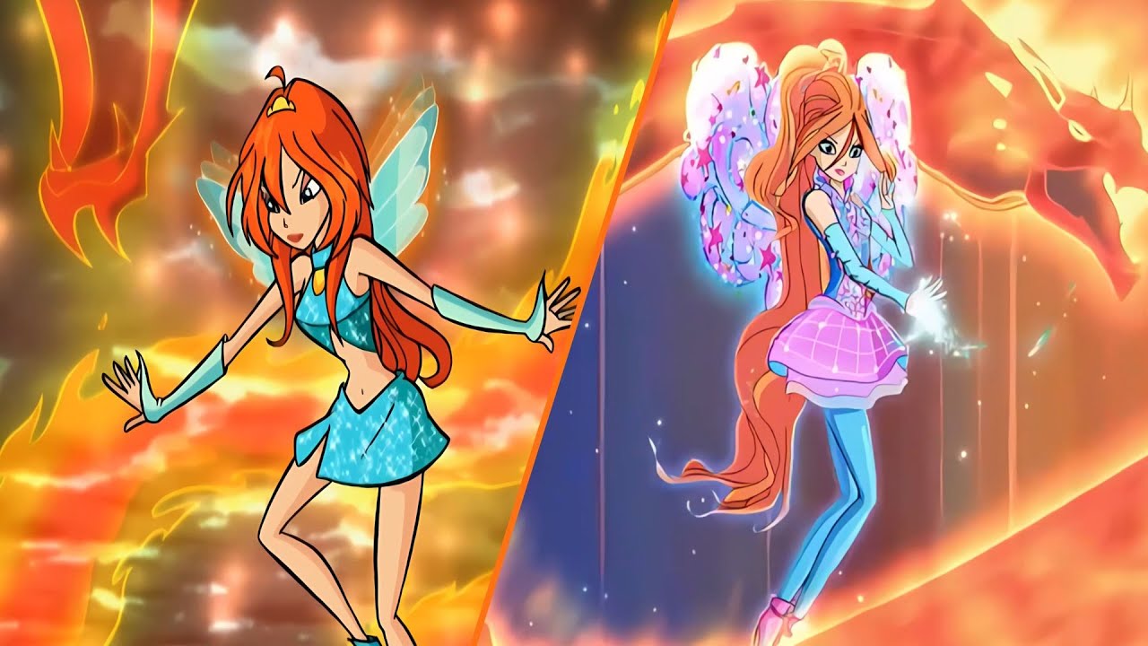 Winx Club : Bloom All Fire Dragon Invocation - YouTube