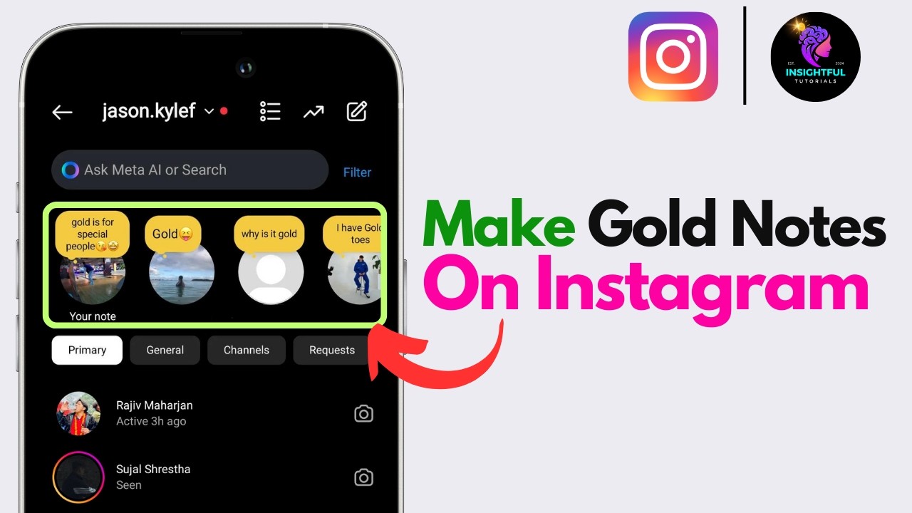 How to Get Gold Notes On Instagram (2024) | How to Add Golden Notes on ...