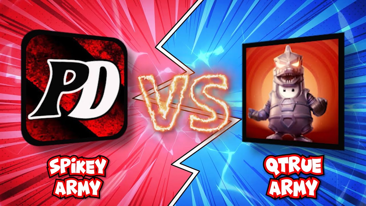 🔴PRINGLES DOMAIN VS QTRUE - 20 v 20 Fall Guys BATTLE - YouTube
