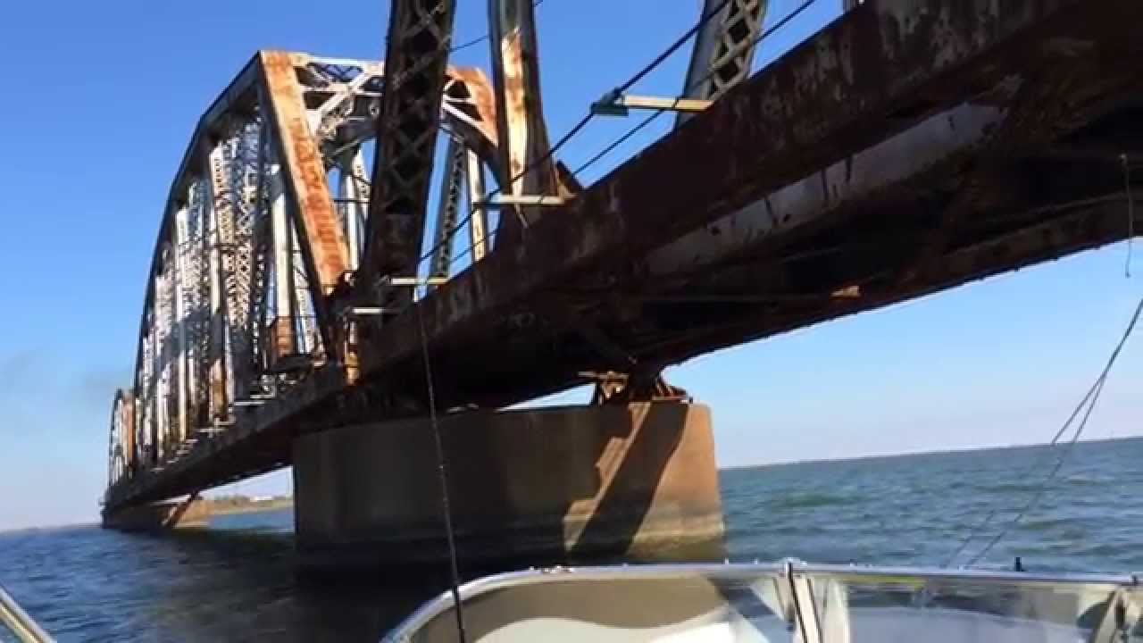 Train on Rigolets Bridge - YouTube