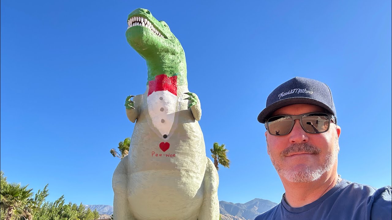 Remembering PeeWee Herman (Paul Reubens) @ Cabazon Dinosaur - YouTube