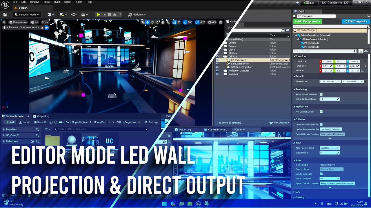 Unreal Engine: Editor-Mode LED Wall Projection - YouTube
