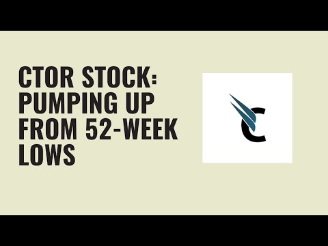 Low Float CTOR Stock Pumps Up To Higher Highs - YouTube