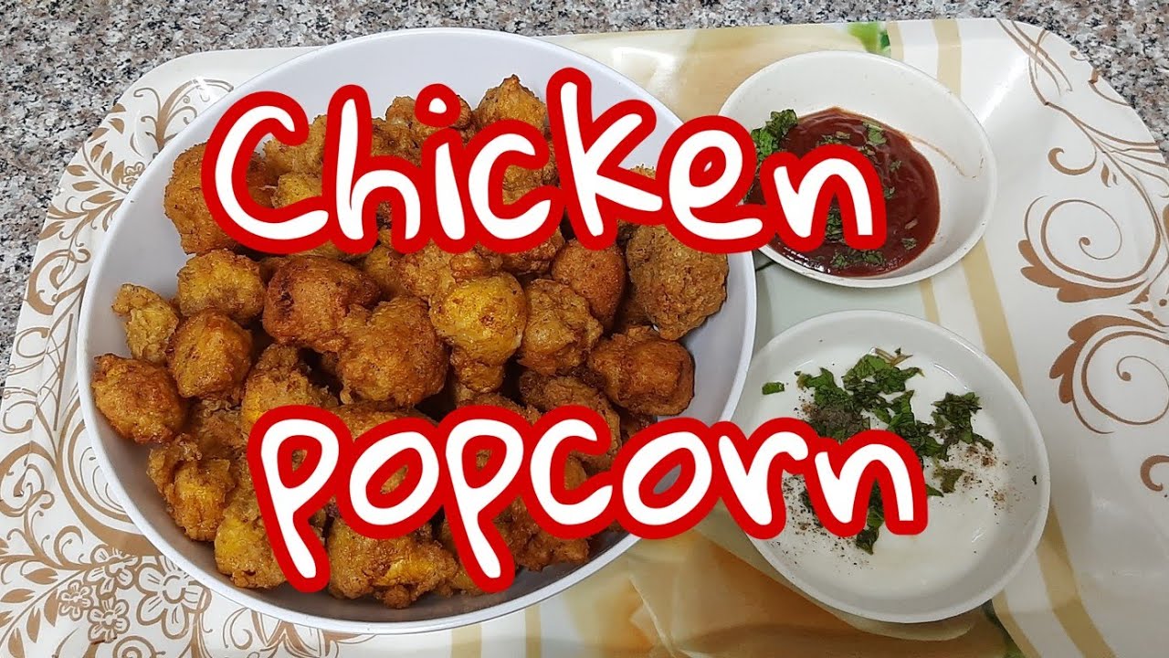 Chicken Popcorn with mayo and ketchup - YouTube