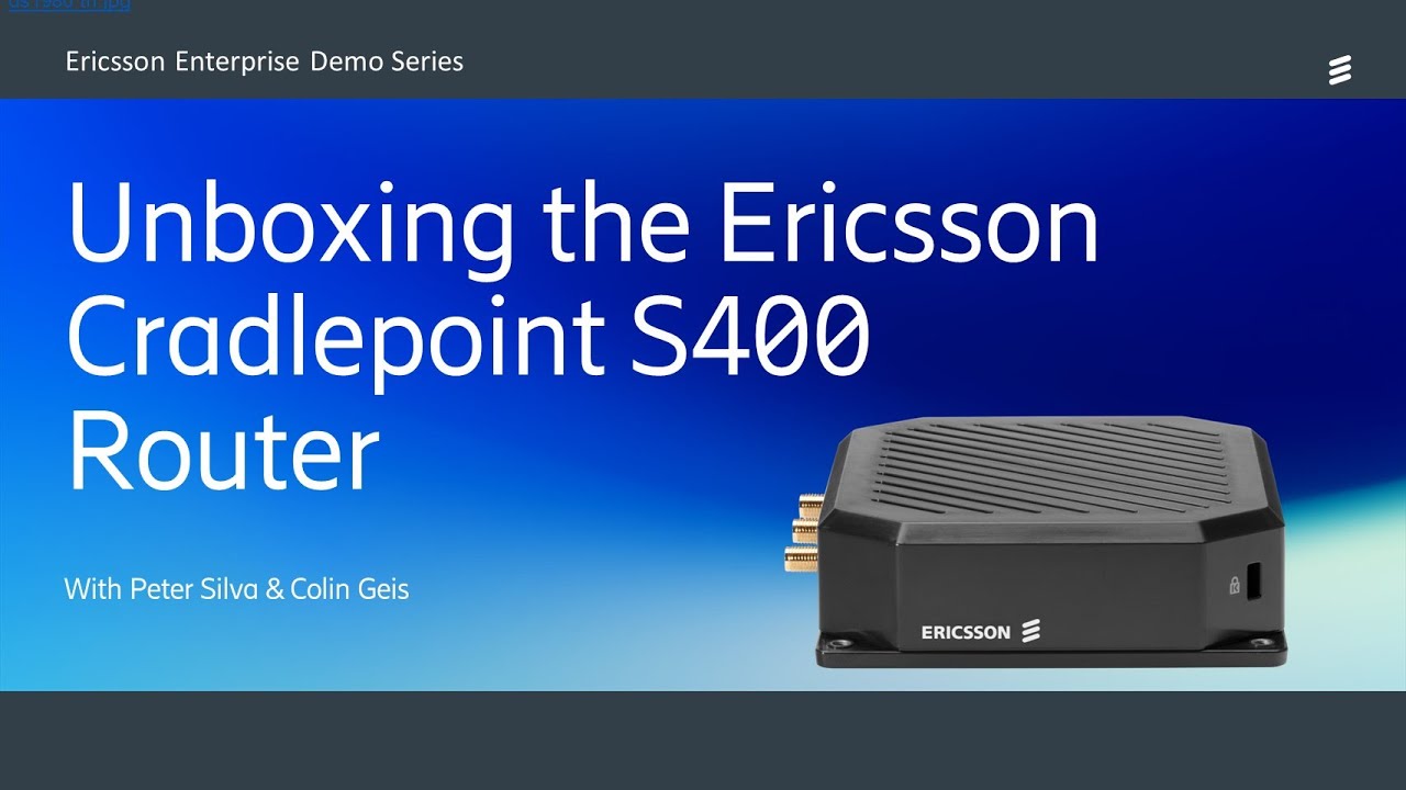 Unboxing the Ericsson Cradlepoint S400 Router - YouTube