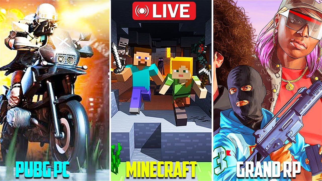 🔴 PUBG PC / MINECRAFT / GRAND RP STREAM | FULL FUN AND CHILL STREAM # ...