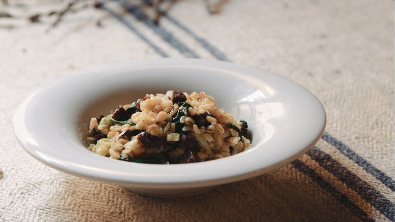 Trigo tierno con espinacas y butifarra - Receta Nomen - YouTube